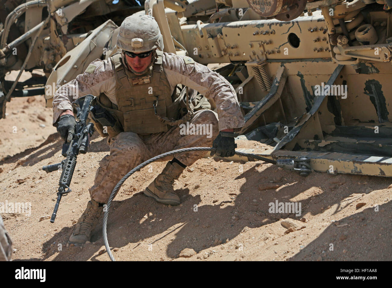 Cpl. Timothy J. Leicht, a Gary, Ind., native and wrecker operator with ...