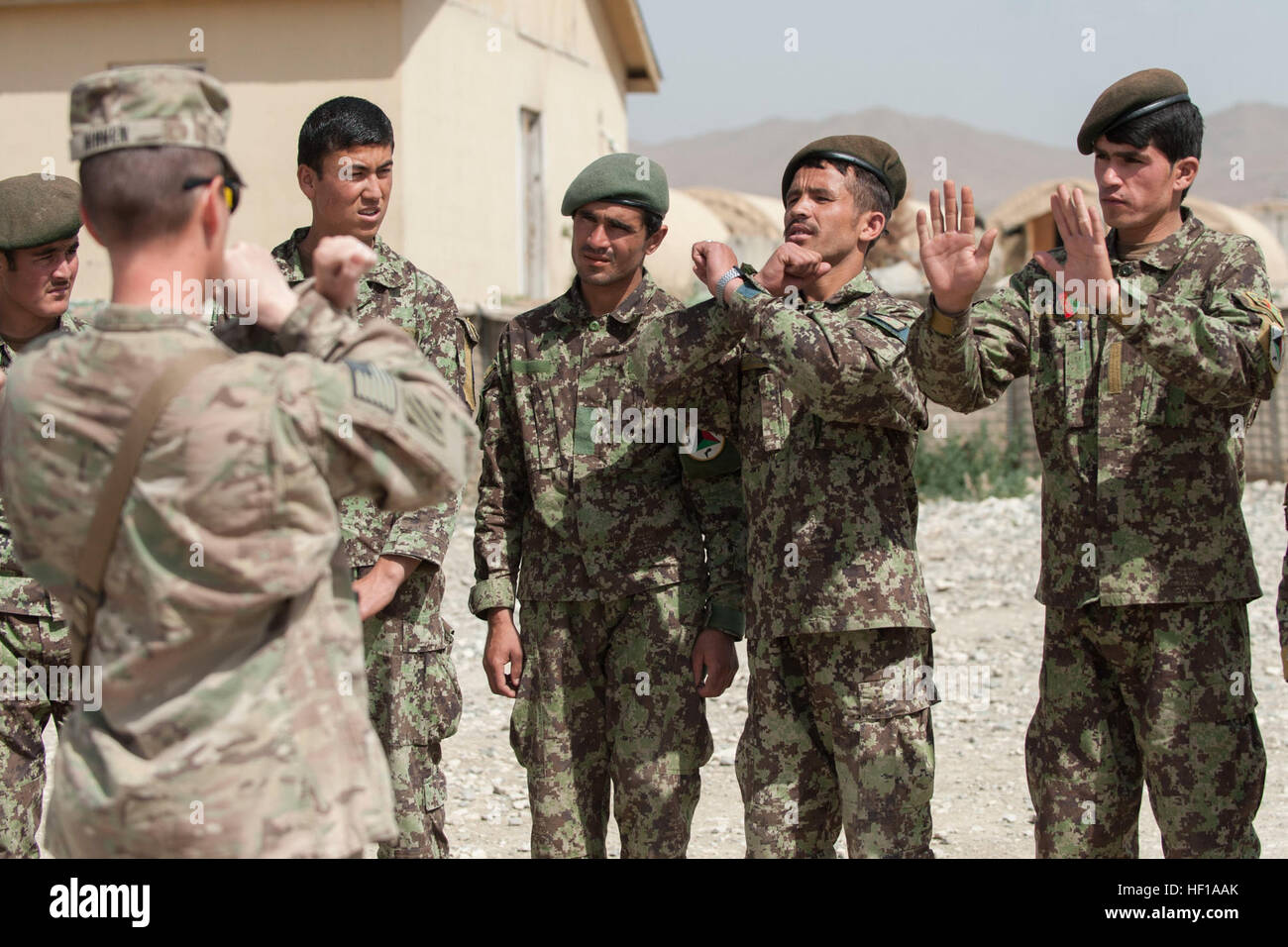 Afghan soldiers with the 203rd Corps, Afghan National Army (ANA ...