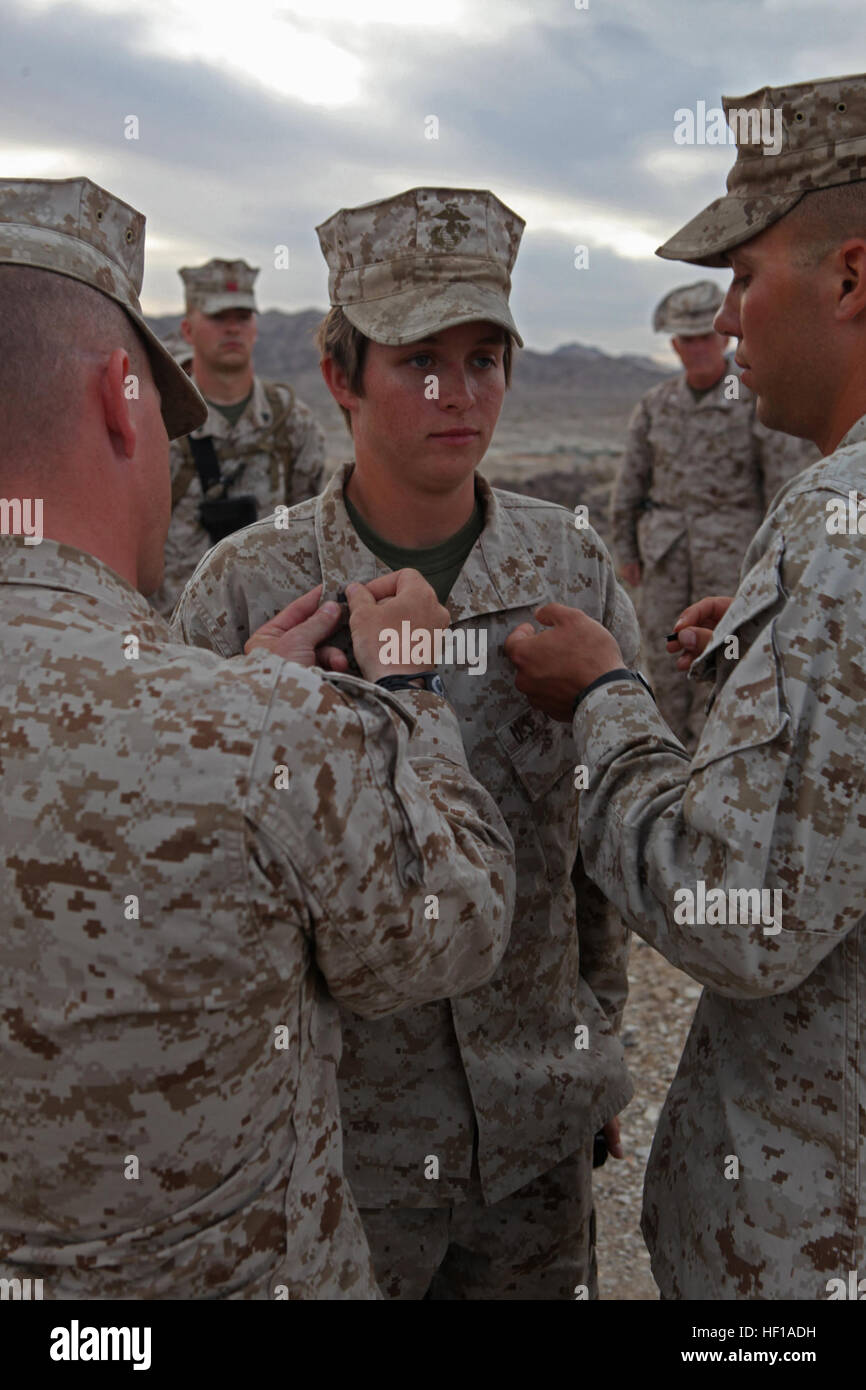 A platoon commander with Combat Logistics Battalion 6, 2nd Marine ...