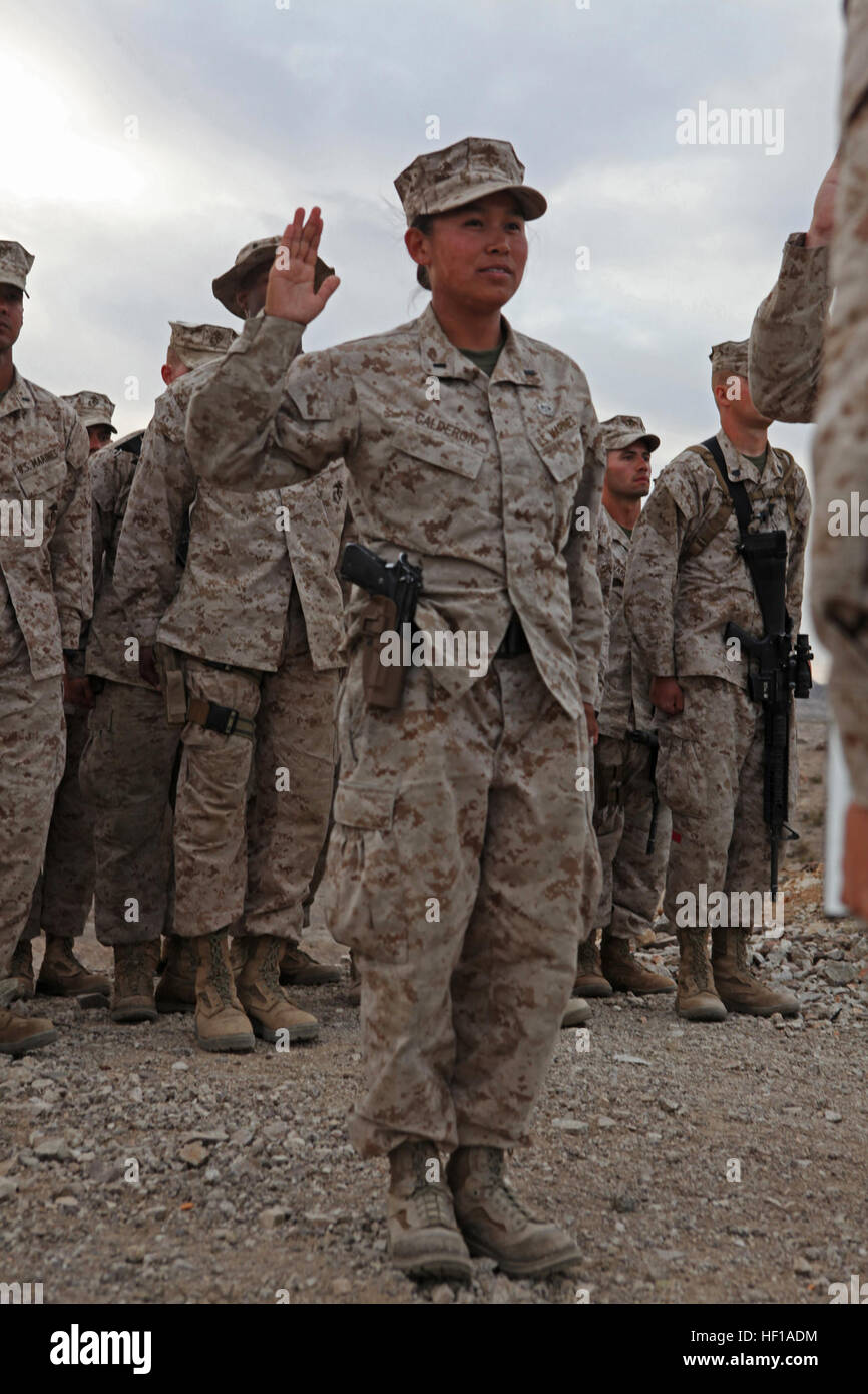 First Lt. Christine Calderon, a Diamond Bar, Calif., native and platoon ...