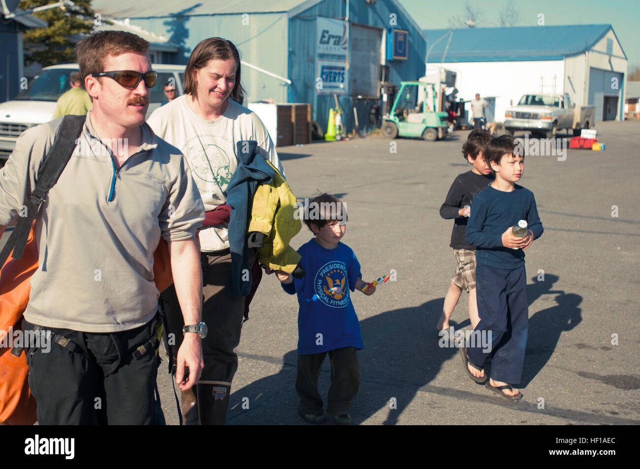 Master Sgt. Brandon Stuemke (gray shirt), a pararescueman with the ...