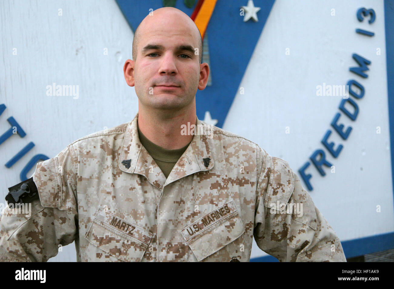Corporal Gary Martz, the counter improvised explosive device equipment ...