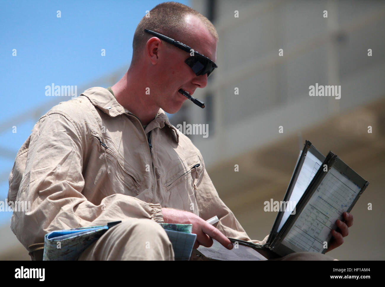 First Lt. Gentry Calhoun, the executive officer for Company B, 2nd Tank ...