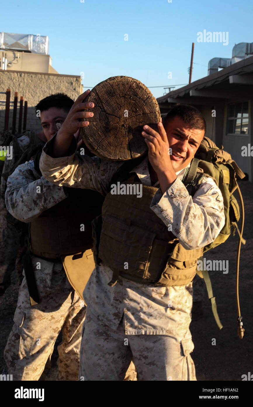 U.S. Marines with 3rd Battalion 7th Marine Regiment conduct a buddy ...
