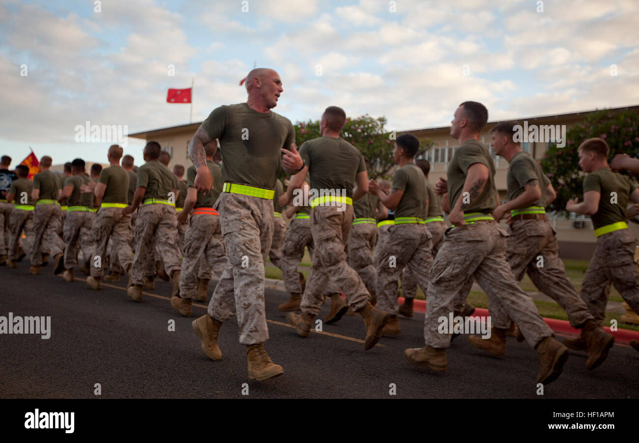 Marines called cadence throughout the duration of the 2.5-mile memorial ...