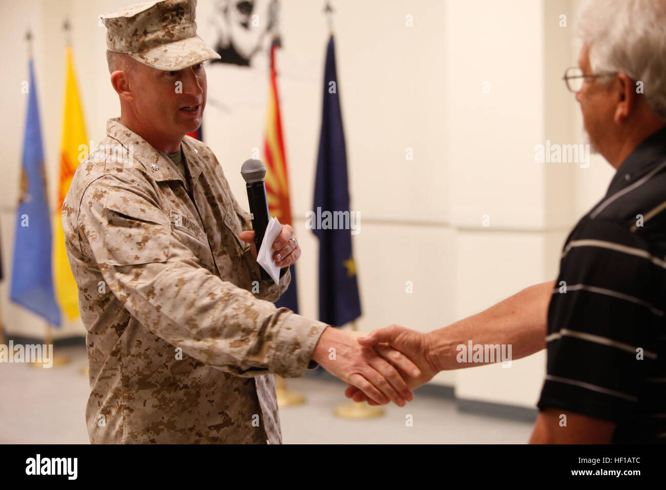 U. S. Marine Lieutenant Colonel Michael Monroe, Commanding Officer ...