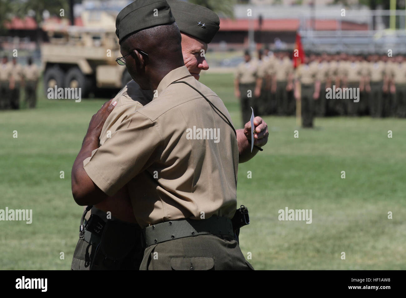 Major General Lawrence D. Nicholson (left), the new commanding general ...