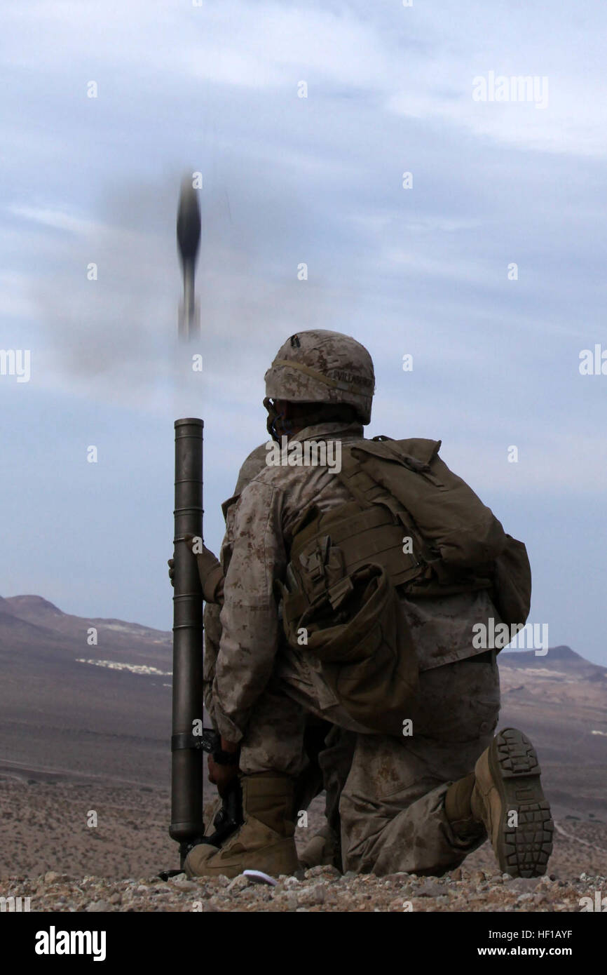 Marines of Weapons Company, 3rd Battalion, 7th Marine Regiment ...
