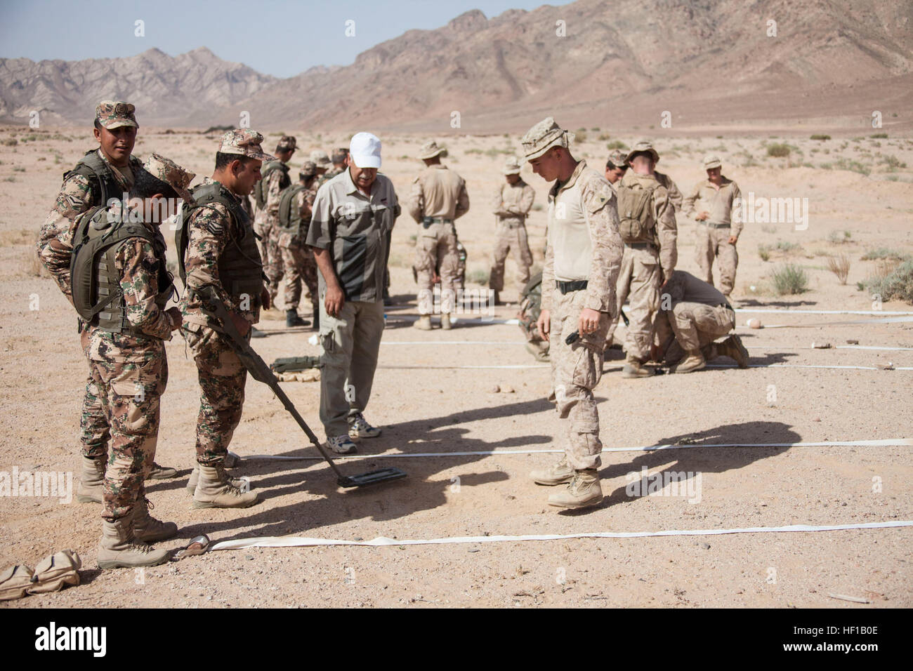 U.S. Marine Corps combat engineers assigned to Battalion Landing Team 3 ...