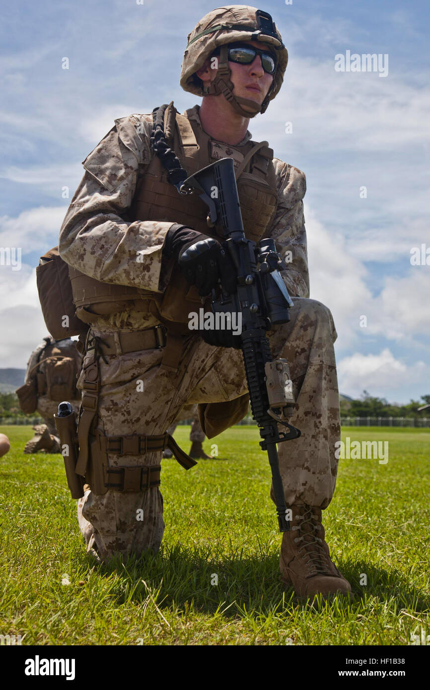 A U.S. Marine with Combat Logistics Battalion (CLB), assigned to 31st ...