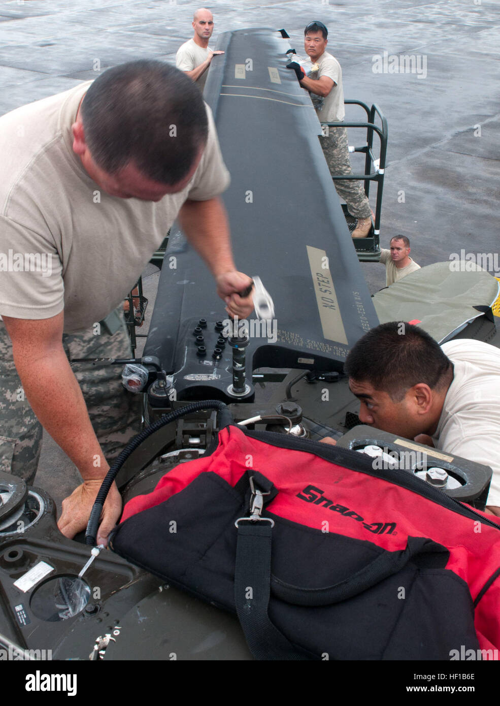 U.S. Army Staff Sgt. Mike Stribling, left, and Sgt. Robert Saludares ...