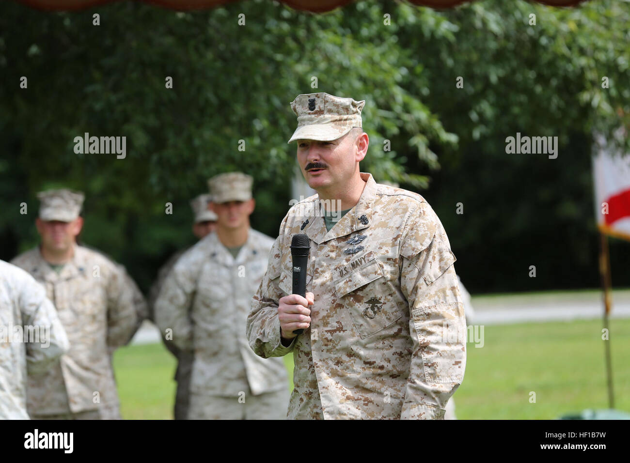 Master Chief Petty Officer Christopher L. Hill, the command master ...