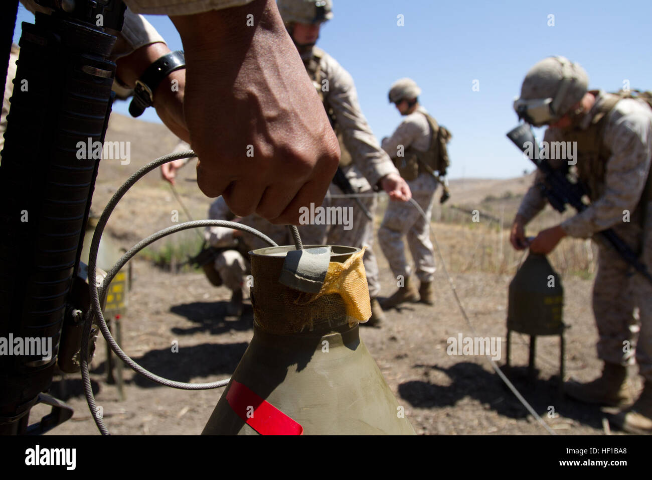 Marines serving with Bravo Company, 1st Combat Engineer Battalion ...