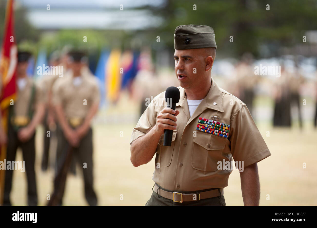 U.S. Marine Lieutenant Colonel Robert K. Maldonado, Commanding Officer ...