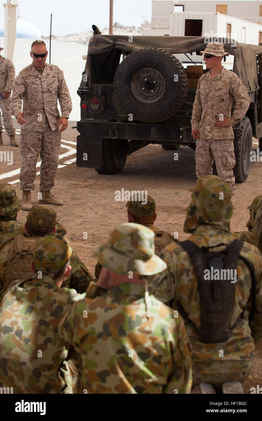 U.S. Marine Corps 1st Lt. Alex Barron, a platoon commander with 1st ...