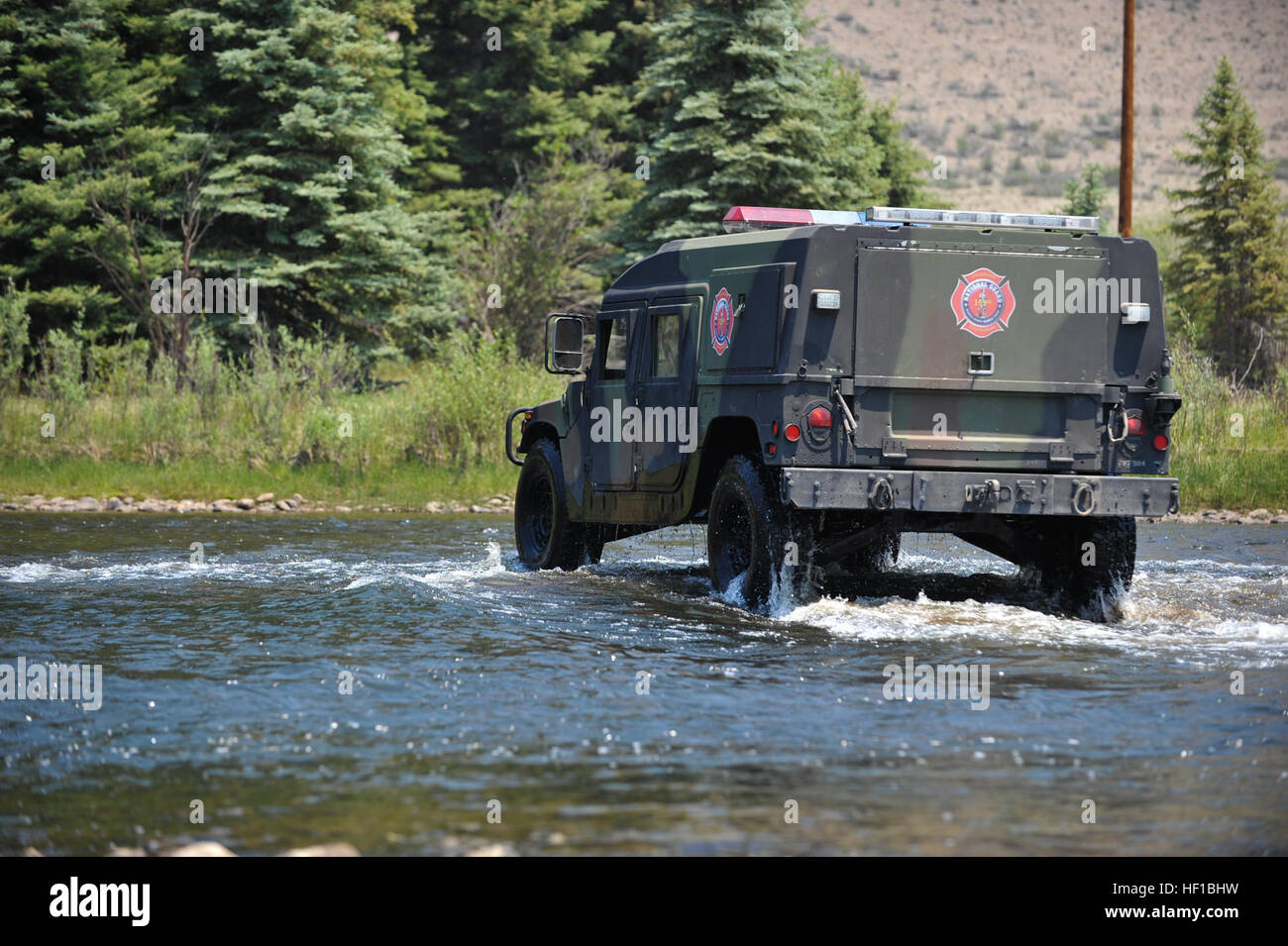 Members of the 1157th Engineer Firefighting Company, Colorado National ...