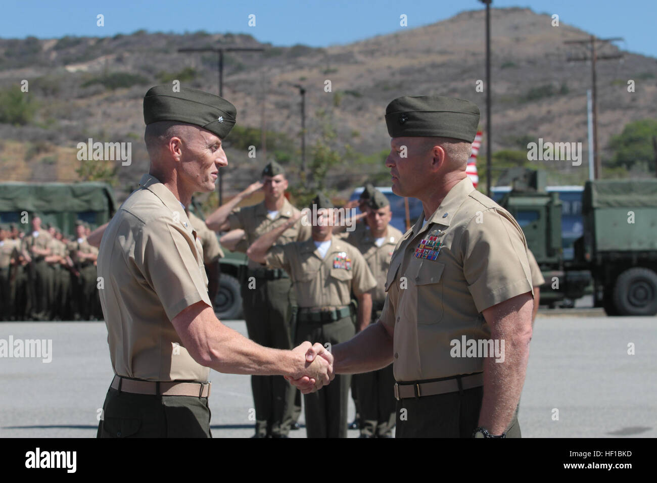 Lieutenant Col. Robert C. Rice, the incoming commanding officer of 3rd ...
