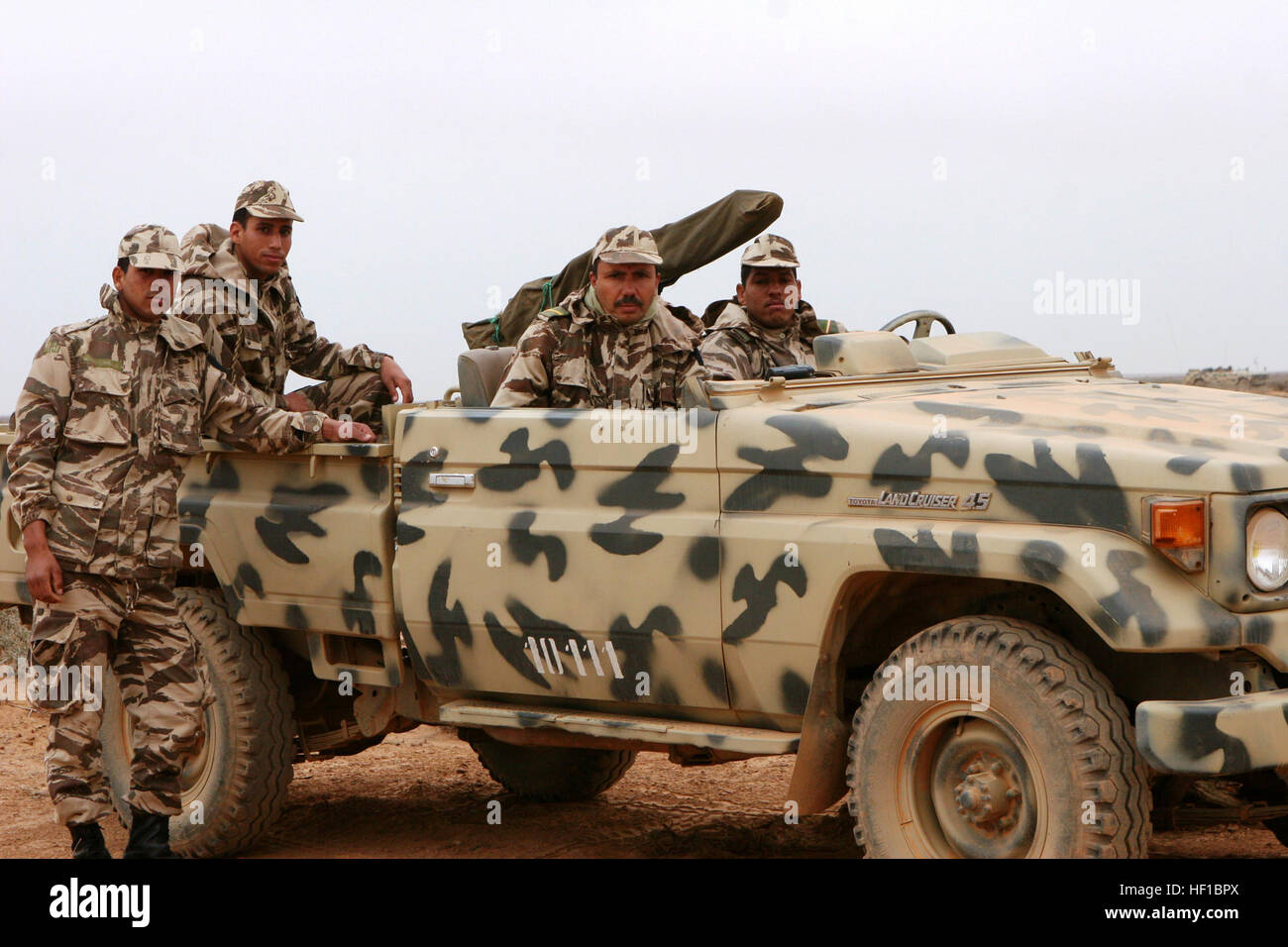 Moroccan soldiers pose for a photograph before participating in the ...