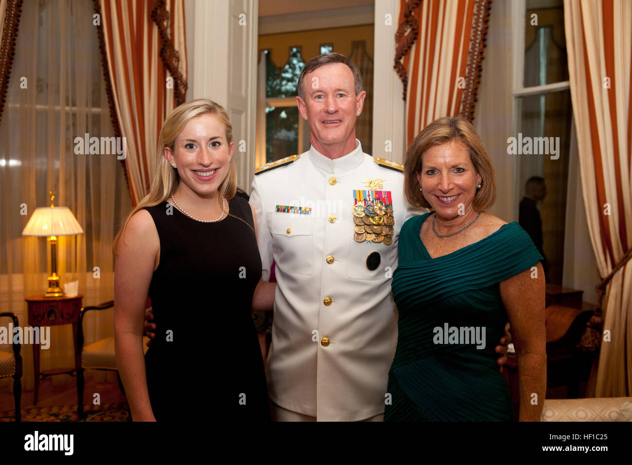 The Evening Parade guest of honor, Navy Adm. William H. McRaven, U.S ...
