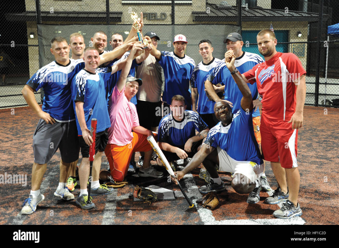 The Sluggers softball team lifts the Independence Day Softball ...