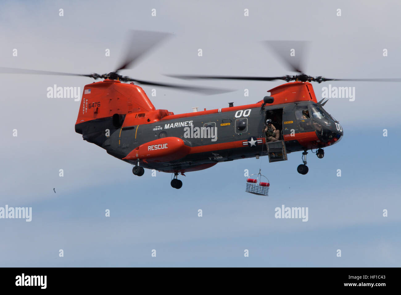A HH-46E Sea Knight helicopter (Pedro) with Marine Transport Squadron 1 ...