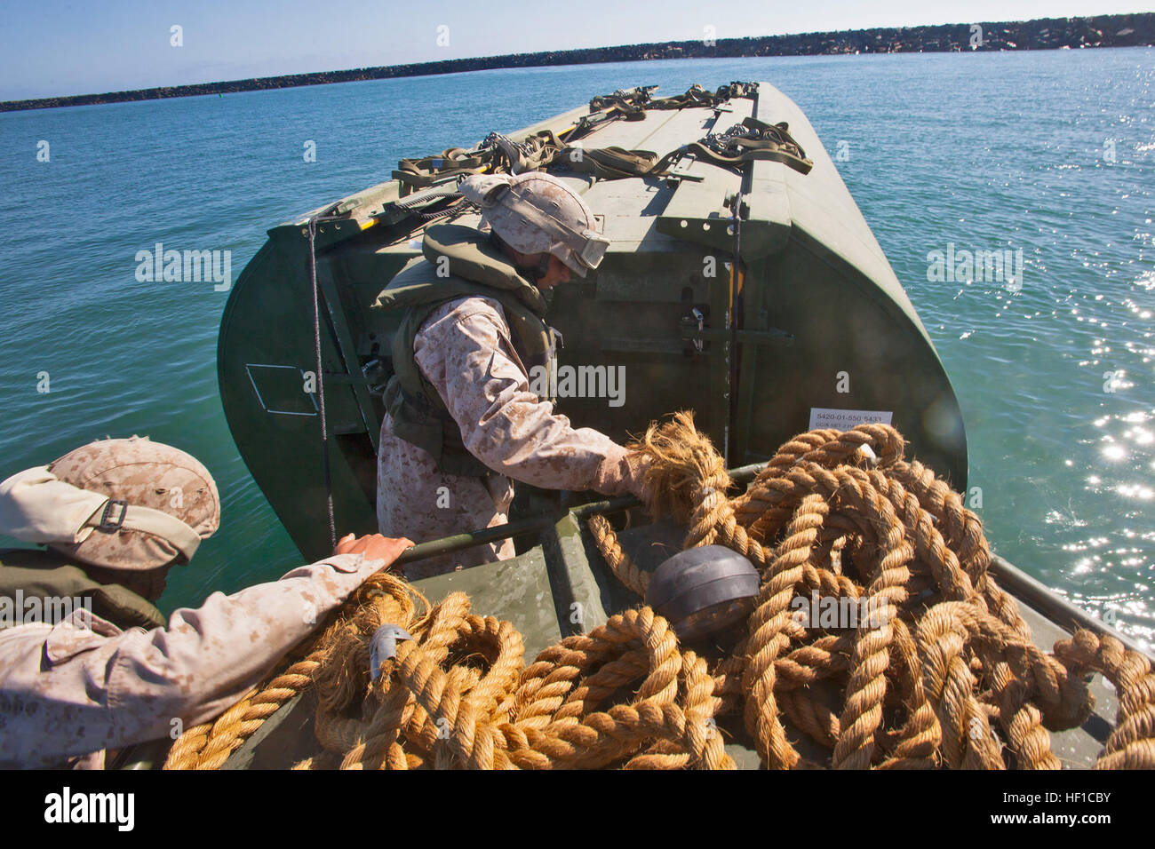 Marines with Bridge Company, 7th Engineer Support Battalion, 1st Marine ...