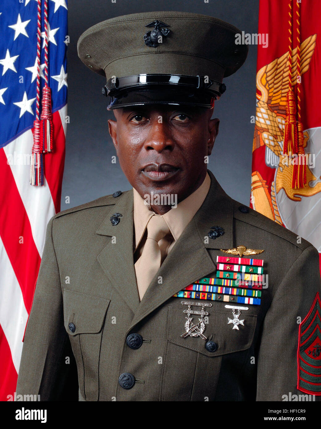 A U.S. Marine Corps Sergeant Major performs leadership and operational ...