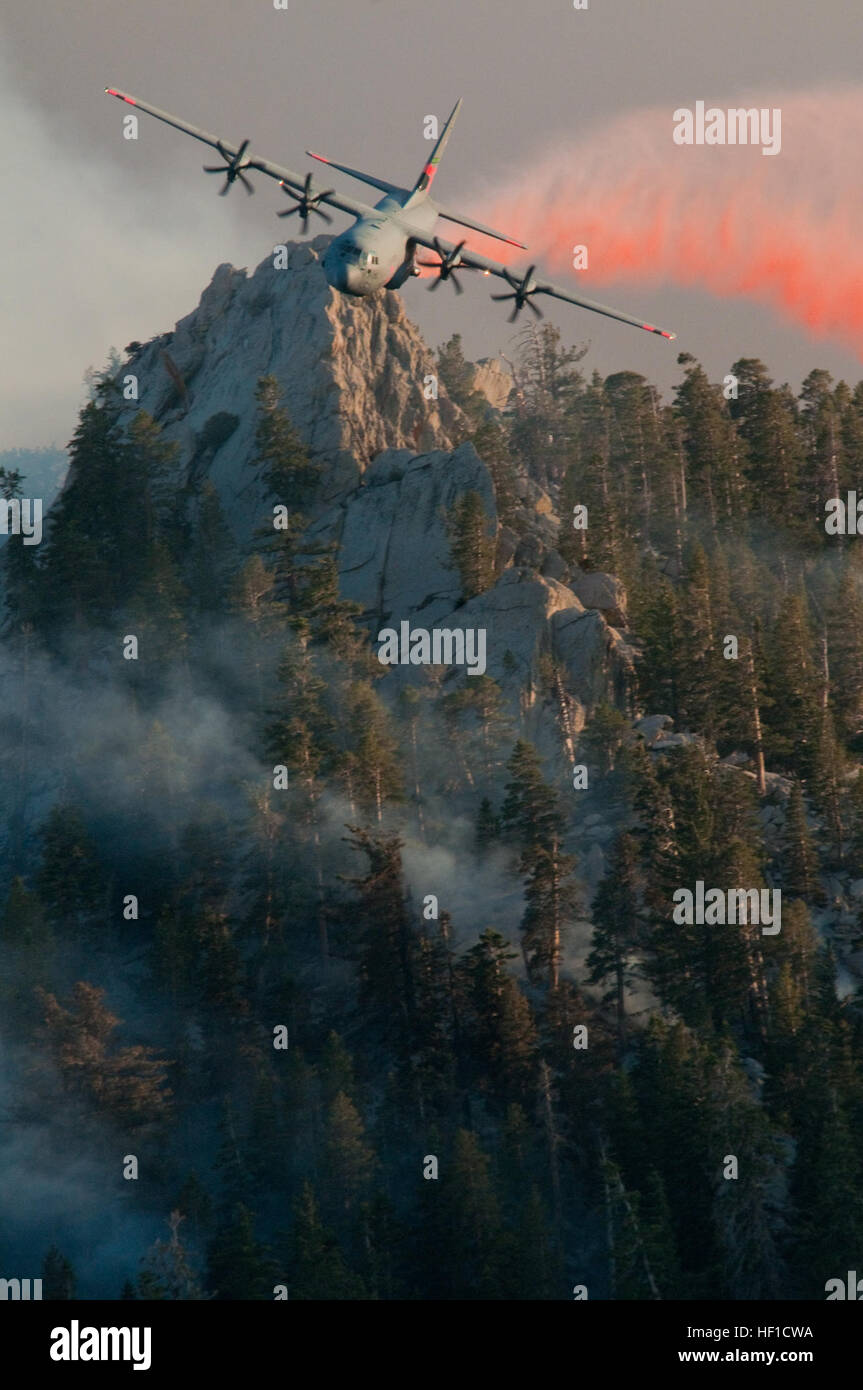 MAFFS 6, a C-130J Hercules military transport aircraft from the 146th ...