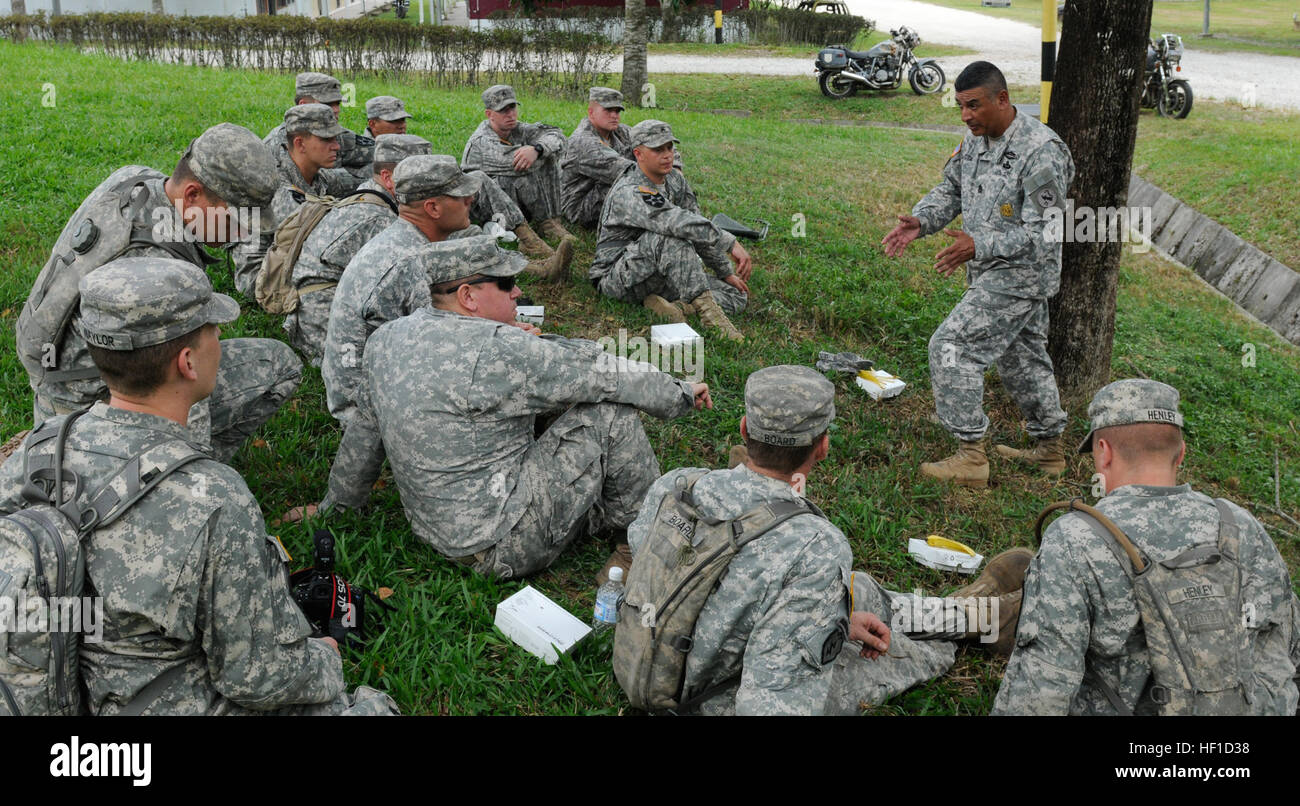 U.S. Army, Pacific's Command Sgt. Maj. Frank M. Leota speaks with ...