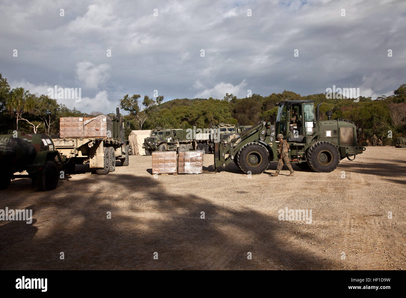 U.S. Marines with Motor Transport platoon, Combat Logistics Battalion ...