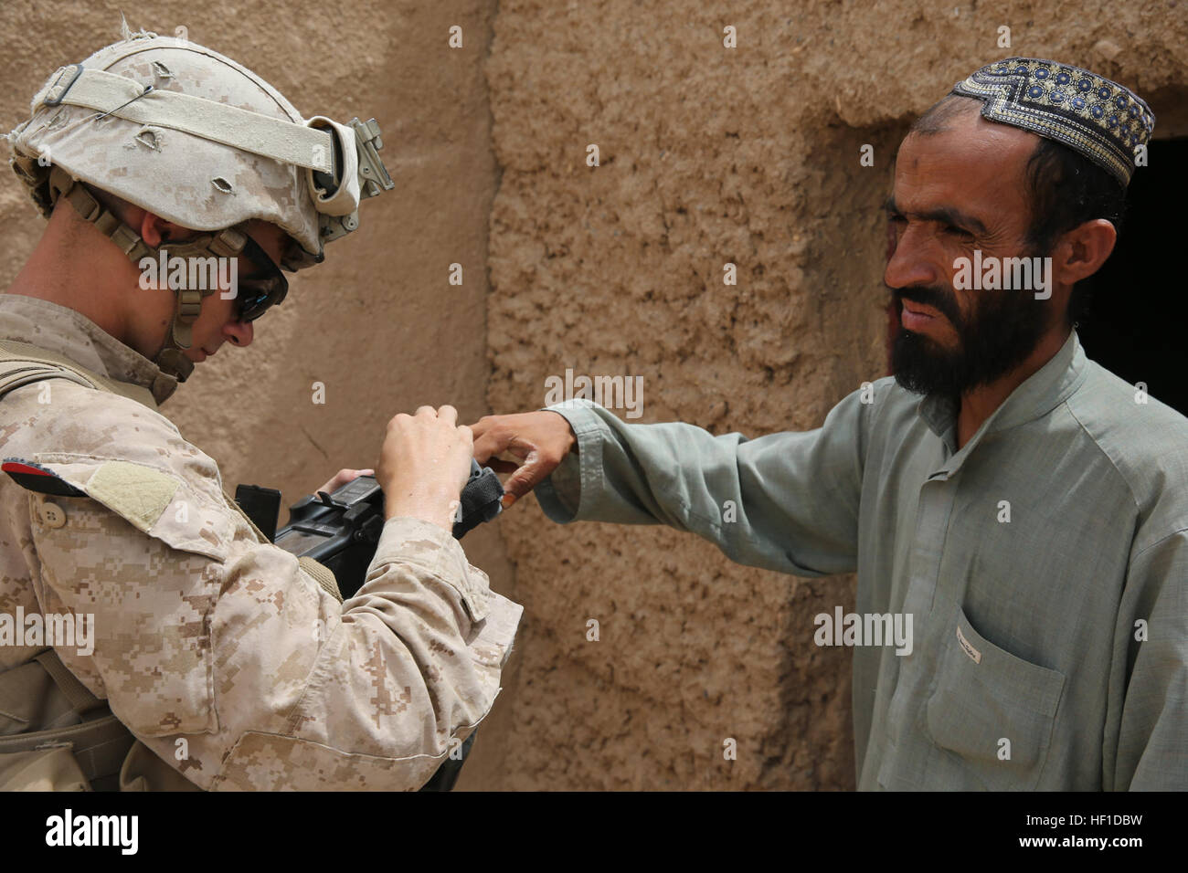 U.S. Marine Corps Lance Cpl. Britain Morris, an infantryman with Fox ...