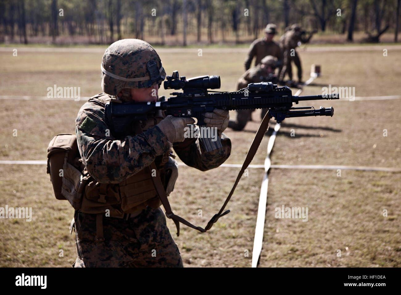 U.S. Marine Corps Lance Cpl. Richard Burg, Infantry Automatic Rifleman ...