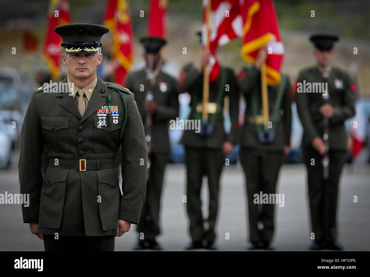 Major Scott A. Gehris, operations officer, 5th Marine Regiment, stands ...