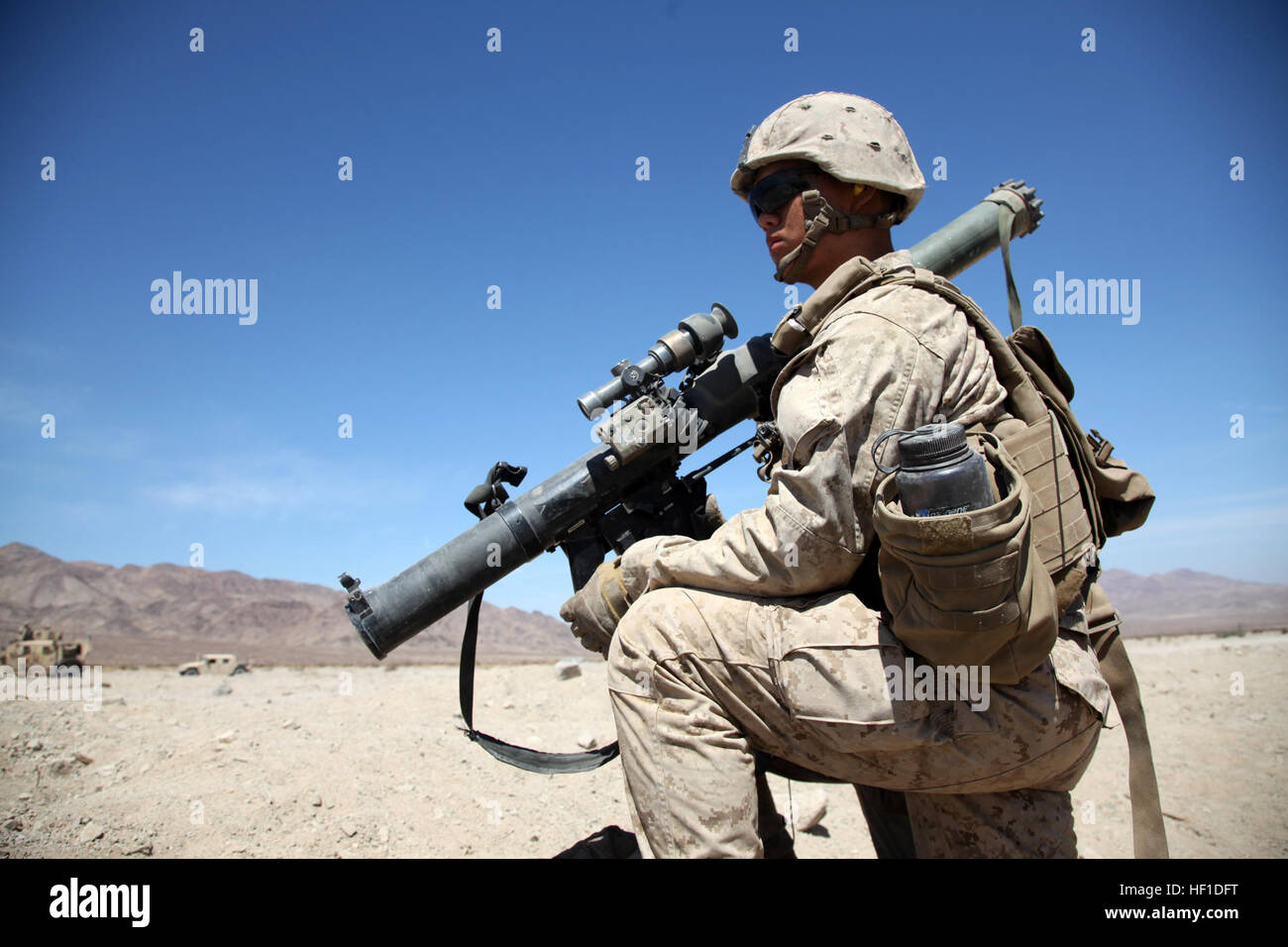 U.S. Marine Corps Pfc. David Deyonge, an assaultman with India Company ...