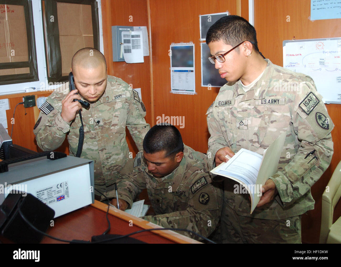 Spc. Joshua Camacho, Spc. Rick F.C. Sablan and Pfc. Scotty J. Eclavea ...