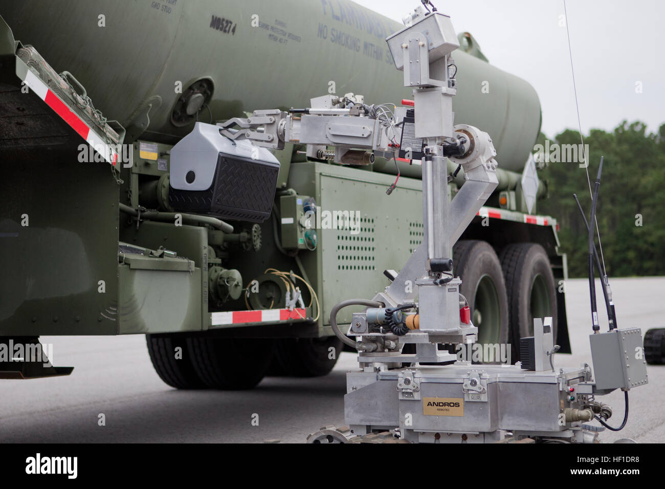 An Explosive Ordnance Disposal (EOD) robot with Headquarters and ...