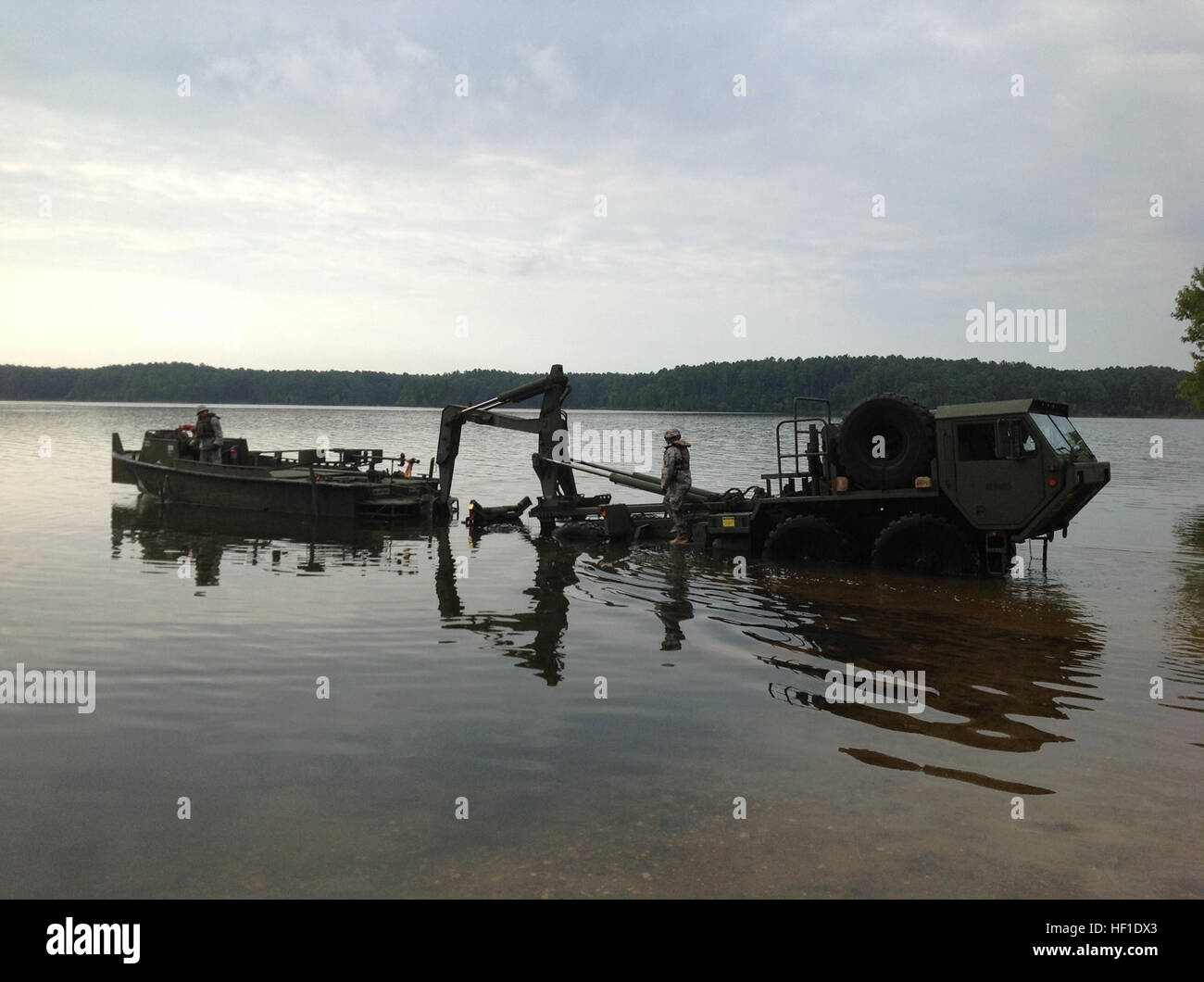 Soldiers from the 125th Multi-Role Bridge Company, 122nd Engineer ...