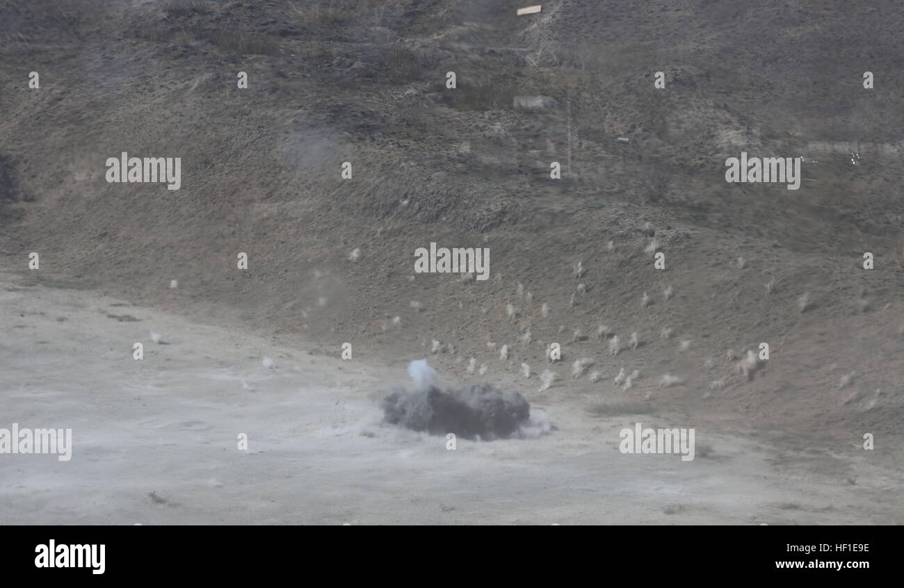 MARINE CORPS BASE CAMP PENDLETON, Calif. – An M67 fragmentation grenade ...