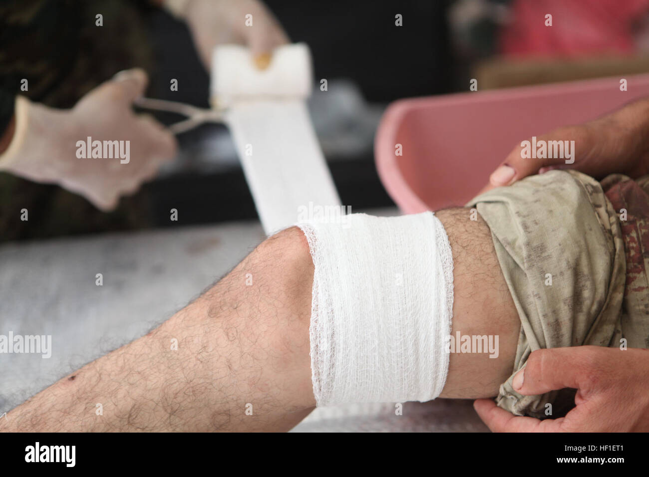 An Afghan National Army medic with 2nd Brigade, 215th Corps, Brigade ...