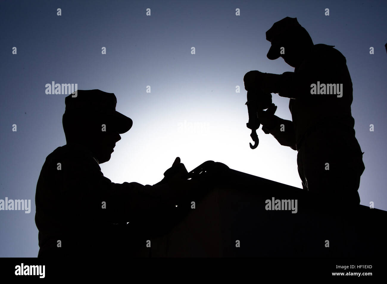 Two Marines with Combat Logistics Regiment 2, Regional Command ...