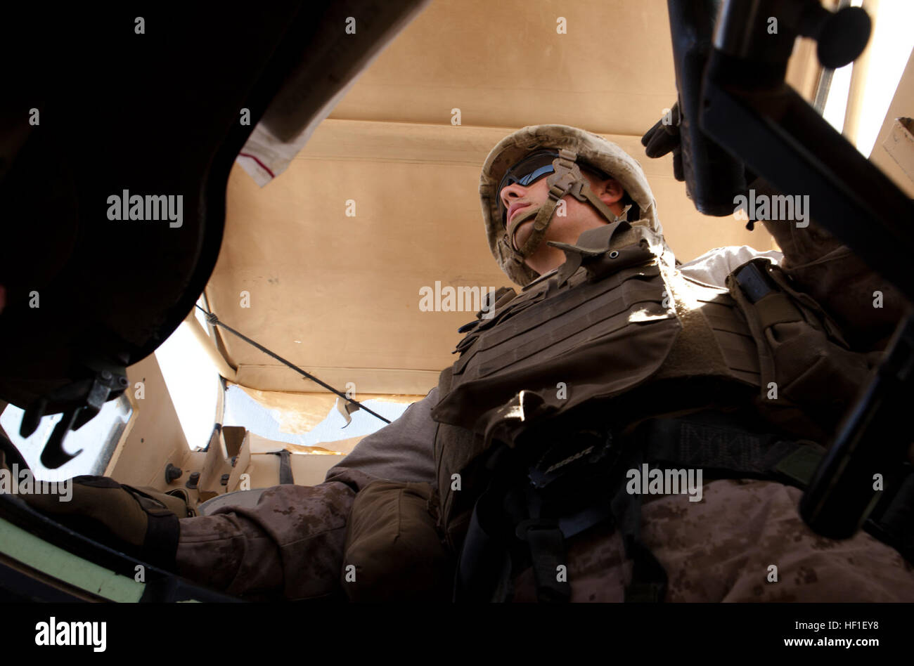 Lance Cpl. Dustin Dodd, a Habersham, Ga., native and turret gunner with ...