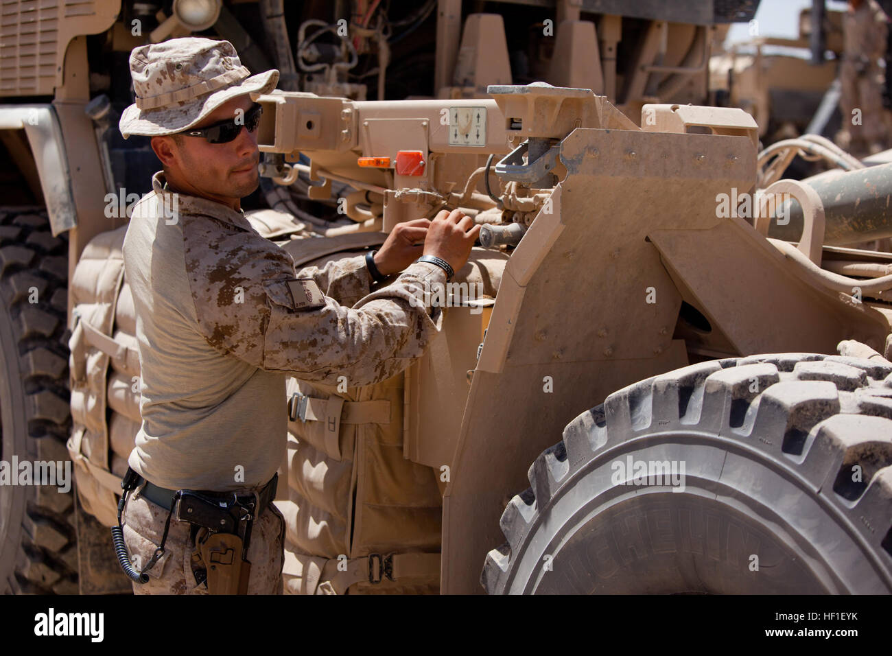 A Marine with Combat Logistics Regiment 2, Regional Command (Southwest ...