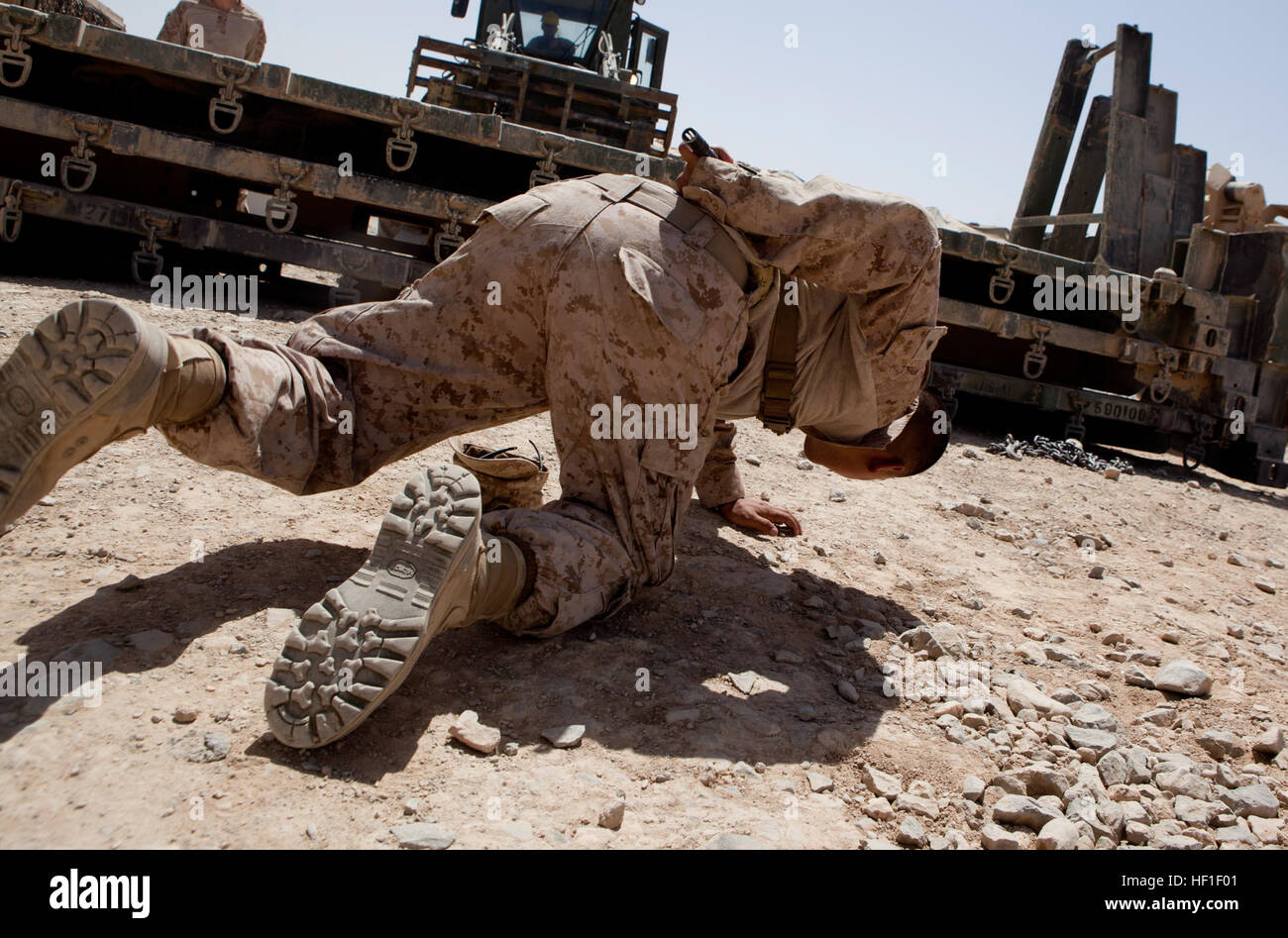 A Marine with Combat Logistics Regiment 2, Regional Command (Southwest ...