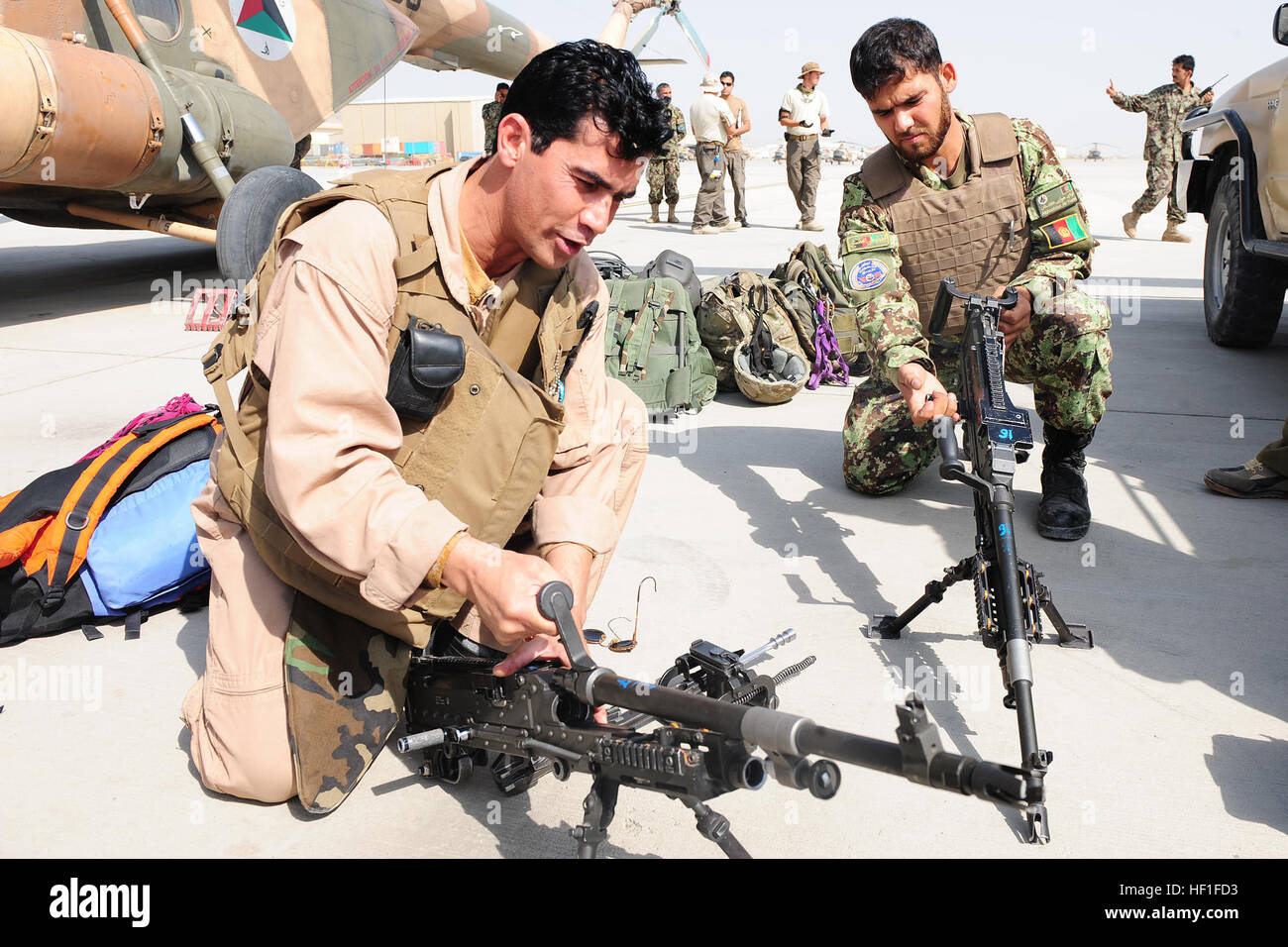 Afghan air force Sgt. 1st Class Mohammad Saleem and Afghan Sgt. 1st ...