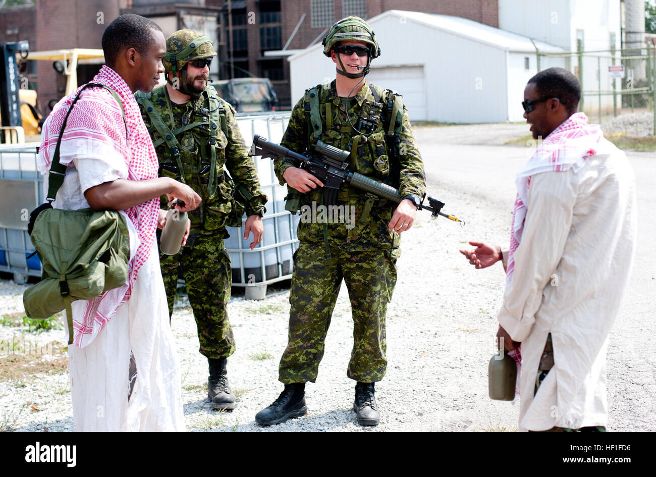 Canadian Soldiers Of The 1st Battalion High Resolution Stock ...