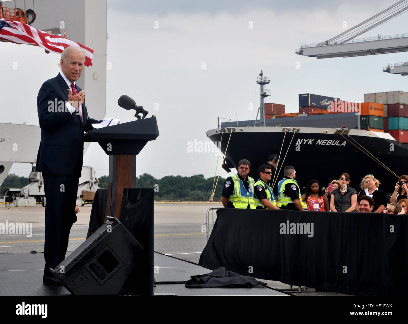 SAVANNAH, Ga.–Vice President Joe Biden gives a speech at the Georgia ...