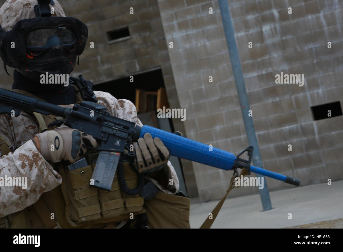 A rifleman with Delta Company, 1st Battalion, 1st Marine Regiment ...