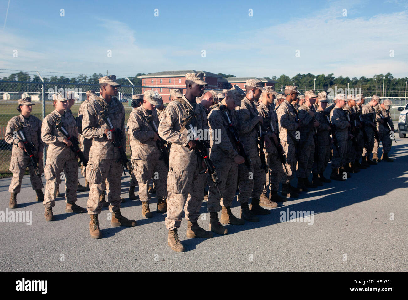 Marines with 3rd platoon, Company I, Marine Combat Training Battalion ...