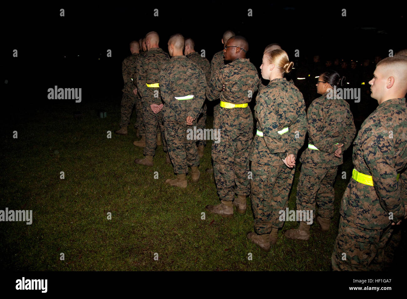 U.S. Marines from Delta Company, Infantry Training Battalion (ITB ...