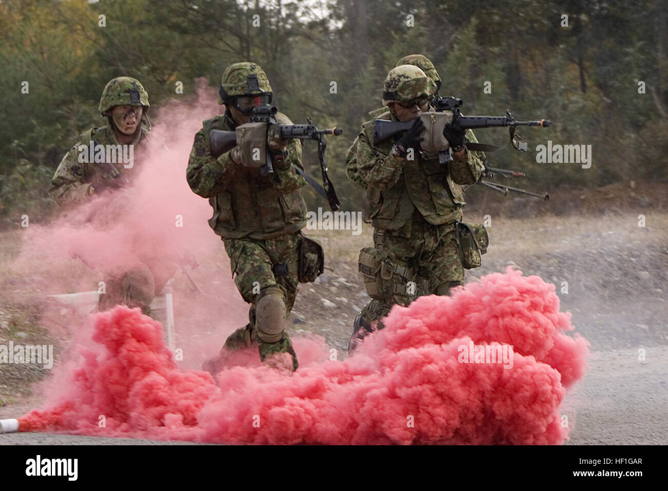 Japanese 15th Regiment conducting urban training 11-13-07 Stock Photo ...